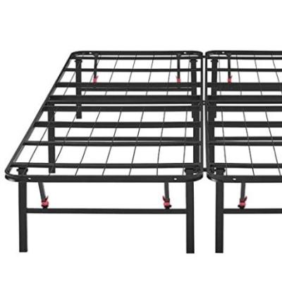 China Metal Frame Foldable Bed Stainless Steel Single Strong Bedroom Furniture for Home for sale