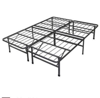 China Modern Stainless Metal Boxspring Bed Frame for Foldable Bedroom Furniture in Hotels for sale