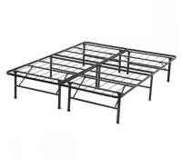 China Modern Stainless Metal Boxspring Bed Frame for Foldable Bedroom Furniture in Hotels for sale