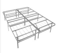 China Modern Stainless Metal Boxspring Bed Frame for Foldable Bedroom Furniture in Hotels for sale
