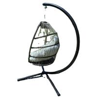 China Sturdy C Shape Steel Stand for Hammock Chairs Customized Color 260KGS Weight Capacity for sale