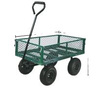 China 500LBS Capacity Iron Heavy Duty Folding Garden Wagon Cart for Heavy-Duty Outdoor Work for sale