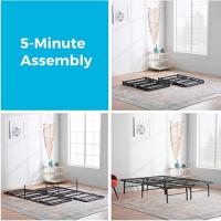 China Queen Full Single Size Strong Folding Platform Bed Frame for Modern Bedroom Furniture for sale