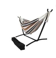 China Light Weight Portable Heavy Duty Hammock Stand Logo with Carrying Bag Folding Steel Stand for sale