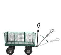China Green Dimension Heavy Duty Folding Cleaning Garden Wagon Cart 86*46*85cm for sale
