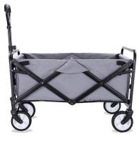 China Supermarket Stainless Steel Outdoor Multifunction Folding Utility Camping Wagon Cart for sale