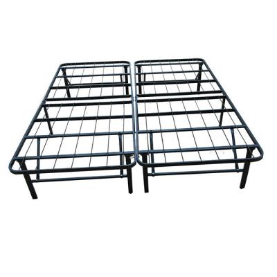 China Strong Bedroom Furniture for Modern Design Stainless Metal Foldable Boxspring Bed Frame for sale