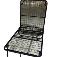 China Metal Single Folding Bed with Mattress and Wheels Hostel Mail Packing N Wheels for sale