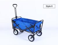 China 2 Cup Holders Outdoor Folding Wagon Shopping Use Collapsible Utility Cart for sale
