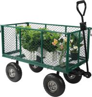 China 250KGS Capacity Folding Steel Outdoor Beach Mesh Wagon for Garden Tools Qingdao Port for sale