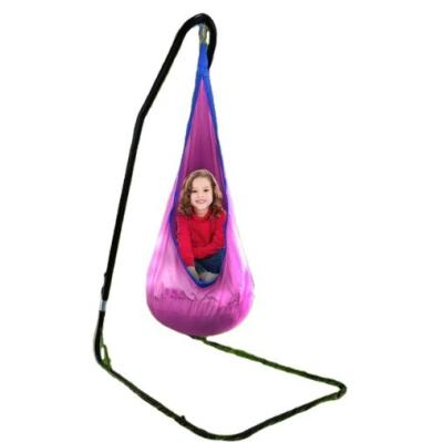 China Modern Design Style Adjustable Curved Hammock Chair Swing Stand for Indoor and Outdoor for sale