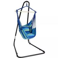 China Living Room Swing Chair Supported by Heavy Duty Steel Bracket with Height Adjustment for sale