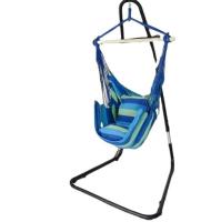 China Outdoor Folding Double Hammock Stand with Customized Color and Easy Collapsible Design for sale