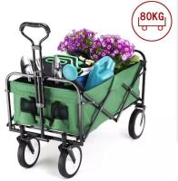 China Collapsible Iron Wagon for Outdoor Camping and Trolley Needs Holds up to 300LBS for sale