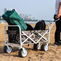 China 260KGS Capacity Collapsible Garden Cart Wagon for Outdoor Adventures Camping and Beach for sale