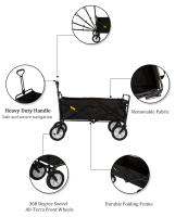 China 260KGS Capacity Collapsible Garden Cart Wagon for Outdoor Adventures Camping and Beach for sale