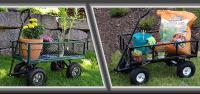 China Four-wheel Heavy Duty Folding Cleaning Garden Wagon Cart for Tools for sale
