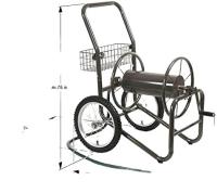 China Outdoor Iron Watering Hose Reel Cart for Yard Planting and Watering in the Garden for sale
