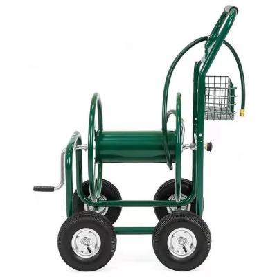 China Upgrade Your Outdoor Watering Game with Two-wheel Garden Hose Reel Cart for sale