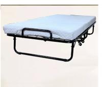 China Easy to Iron Metal Frame Folded Queen Size Modern Design Guest Cot Bed for Home Hotels for sale