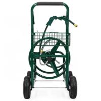 China Green Garden Planting Hose Reel Cart for Outdoor Yard Watering Solution for sale
