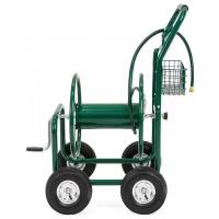 China Green Garden Planting Hose Reel Cart for Outdoor Yard Watering Solution for sale