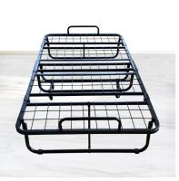 China Foldable Portable Iron Bed for King Size Bedroom Furniture in Home Hotel School and Hospital for sale