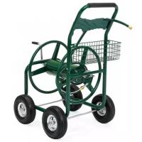 China 500KGS Capacity Wheeled Garden Lawn Water Planting Hose Reel Cart for Smooth Watering for sale