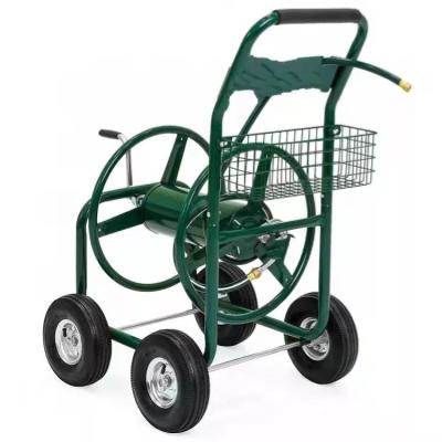 China 500KGS Capacity Wheeled Garden Lawn Water Planting Hose Reel Cart for Smooth Watering for sale