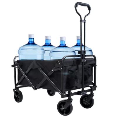 China Collapsible Four-wheel Utility Wagon Cart for Outdoor Camping Beach and Garden Needs for sale