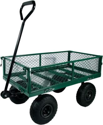 China 17KGS Weight Capacity Mesh Structure Portable Heavy Duty Steel Beach Wagon for Car Tool for sale