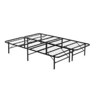 China Full Twin Size Black Metal Bed Frame with Wrought Iron Base and Fast 20 Days Delivery Time for sale