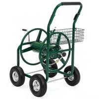 China Two-wheel Garden Hose Reel Cart The Perfect Solution for Outdoor Watering for sale