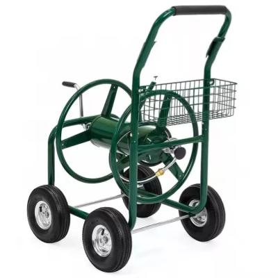 China Two-wheel Garden Hose Reel Cart The Perfect Solution for Outdoor Watering for sale