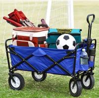 China Four Wheel Outdoor Folding Wagon Easy Transportation Outdoor Utility Cart for sale