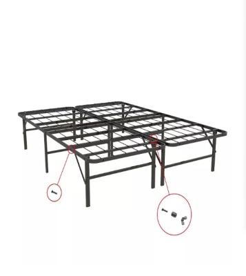 China Home Office Folding Metal Bed Frame 14 inch Comfort Base for Versatile Furniture for sale