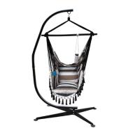 China Leisure Facilities Hammock Chair Stand 450lbs Capacity Modern Design for Outdoor for sale