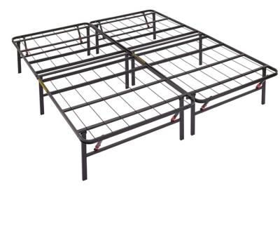 China Single Folding Queen Frame for Bedroom Furniture Black Metal Design in Modern Style for sale