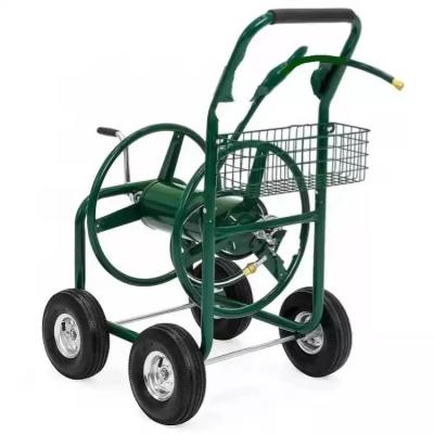 China Sturdy Heavy Duty Garden Yard Water Planting Hose Reel Cart 60*102*42.5 Dimension 19LBS for sale
