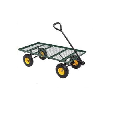 China 500KGS Weight Capacity Heavy Duty Four Wheels Garden Cart for Outdoor and Durable Mesh for sale