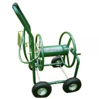 China 19LBS Portable Garden Outdoor Groundwork Hose Reel Cart With Four Wheels for sale