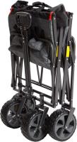 China Convenient Folding Iron Beach Wagon 260KGS Weight Capacity for Camping and Groceries for sale