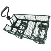 China Qingdao Port Loading Heavy Duty Lawn Garden Yard Trolley Wagon Cart with Outdoor Design for sale