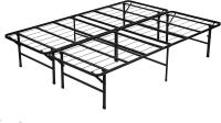 China Convenient Metal Platform Double Folding Bed Frame for Full Size Bedroom and Hotel for sale