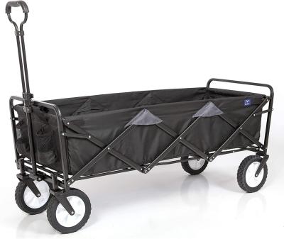 China 86*46*85 Dimension Beach Wagon Folding Four Wheels Hand Push Cart for Beach and Camping for sale