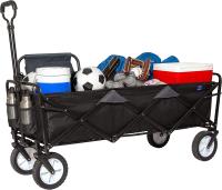 China 86*46*85 Dimension Beach Wagon Folding Four Wheels Hand Push Cart for Beach and Camping for sale