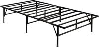 China Black Metal Foldable Boxspring Set Room Folding Bed Frame For Hotel for sale