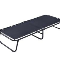 China Mail Packing Y Morden Easy Assembling Black Strong Camping Folding Bed Foldable Bed for sale
