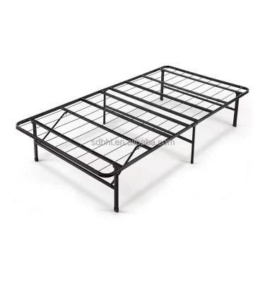 China Sleep Soundly on a Customized Folding Metal Double Twin Bed with Steel Iron Mesh Net for sale