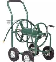 China Portable Outdoor Heavy Duty Garden Yard Planting Water Hose Reel Cart With Soft Hose for sale